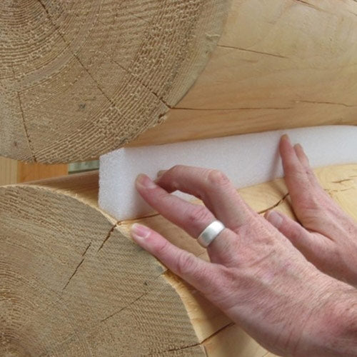 Grip Strip Backer Rod for Log Homes | Twin Creeks
