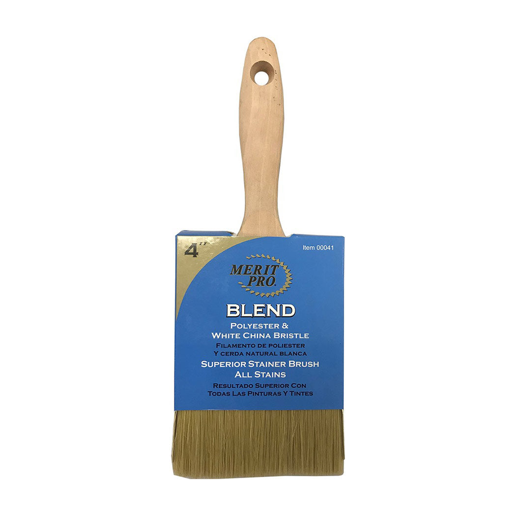Merit Pro 4" Blend Brush (#00041) – Twin Creeks Log Home Supply