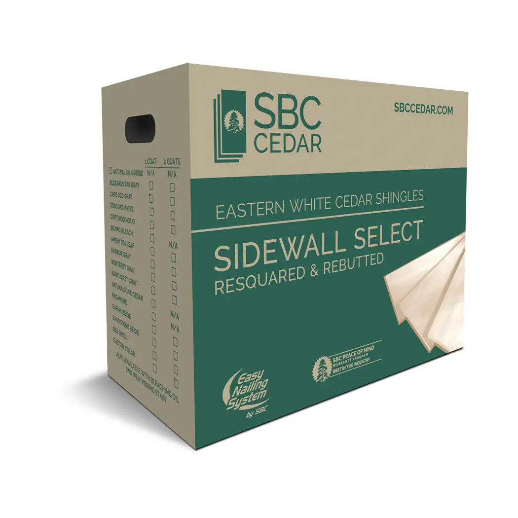 Box SBC 16” Select Kiln-Dried White Cedar R&R Shingles – Twin Creeks ...