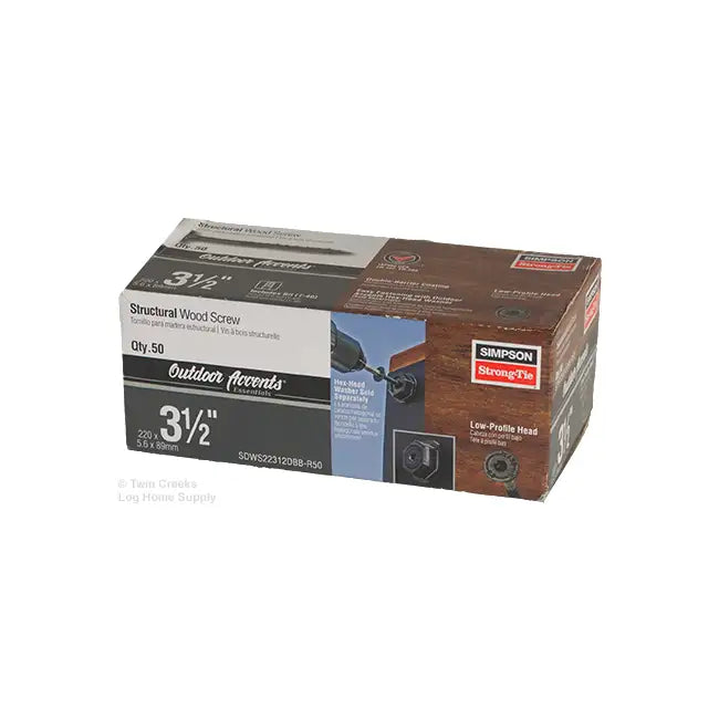 Box (50) 3-1/2" Simpson Strong-Tie Structural Wood Screws – Twin Creeks ...