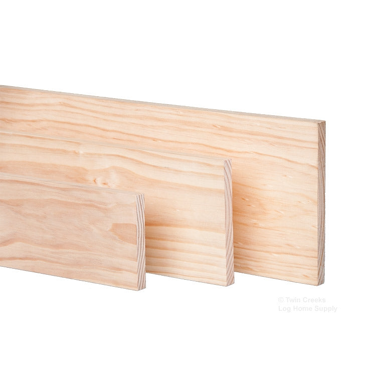 Radiata Pine S4S Trim Boards | Twin Creeks Log Home Supply