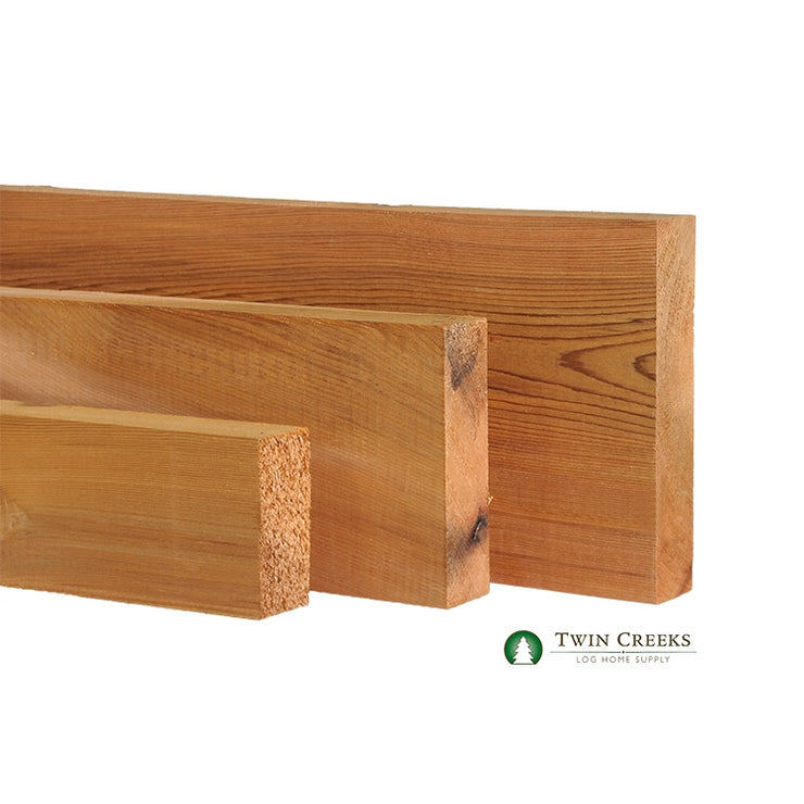 Trim Boards: Smooth and Rough Faced Boards – Twin Creeks Log Home Supply
