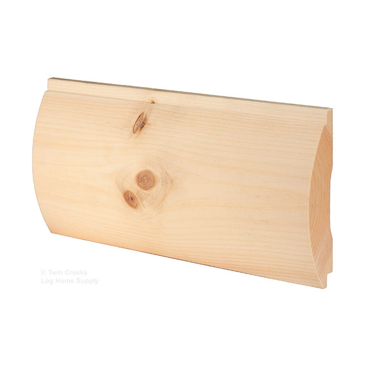 2x6 White Pine D Log Siding | Twin Creeks Log Homes – Twin Creeks Log ...