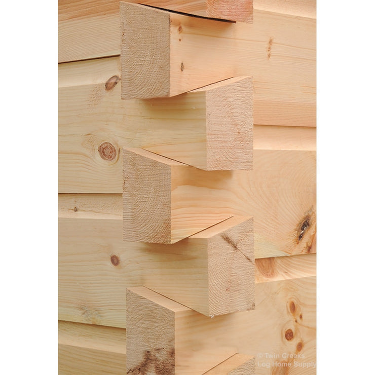 6x12 White Pine Air-Dried Chink Logs | Twin Creeks – Twin Creeks Log ...