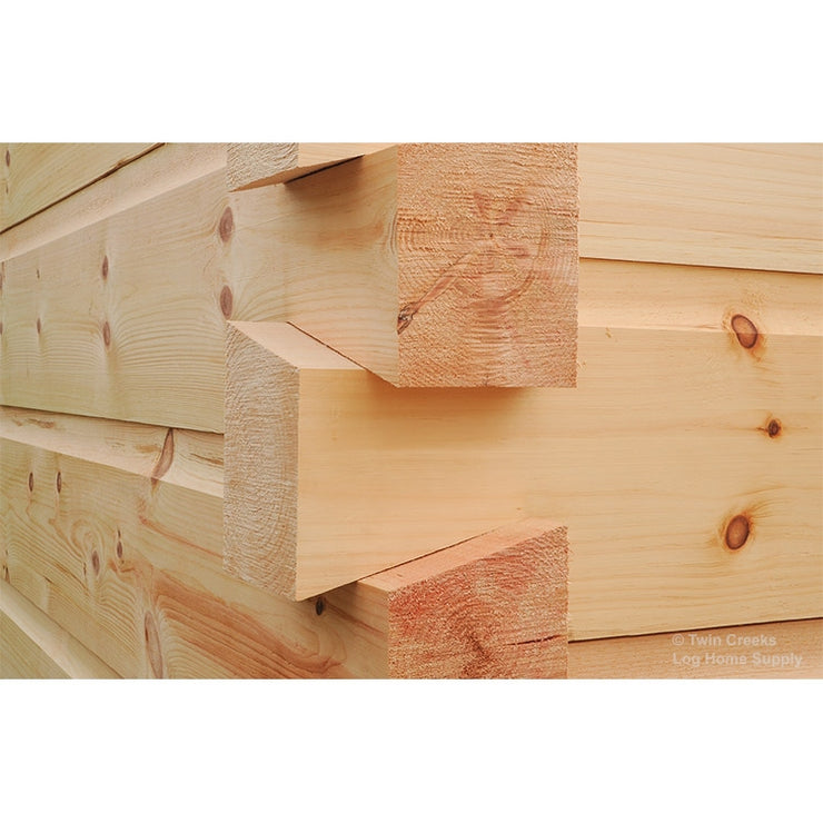 6x12 White Pine Air-Dried Chink Logs | Twin Creeks – Twin Creeks Log ...