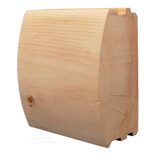 6x12 White Pine Air-Dried D Logs | Twin Creeks Log – Twin Creeks Log ...