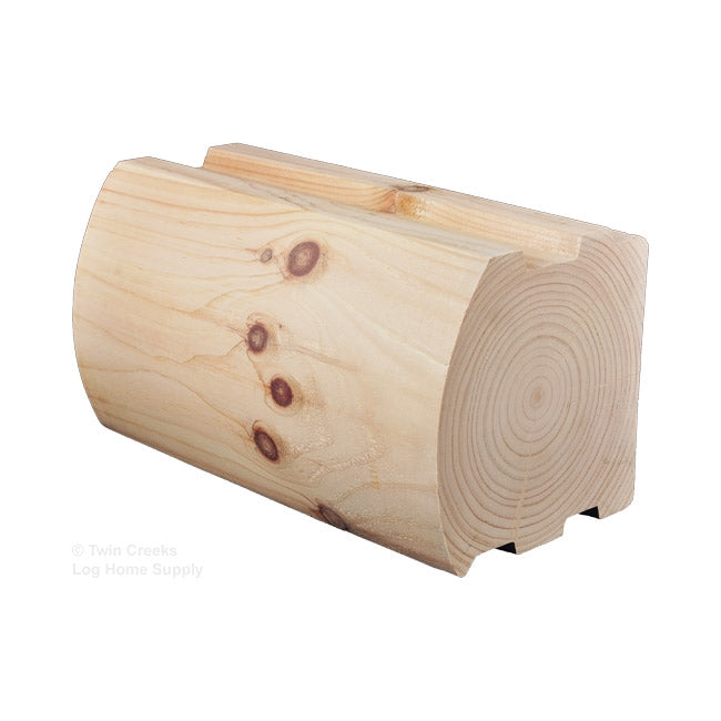 8x8 White Pine Kiln-Dried D Logs | Twin Creeks – Twin Creeks Log Home ...