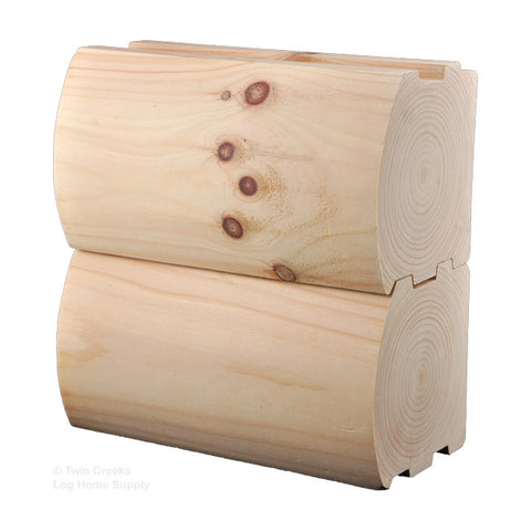 8x8 White Pine Kiln-Dried D Logs | Twin Creeks – Twin Creeks Log Home ...