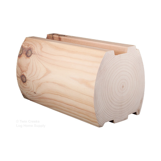 8x8 White Pine Kiln-Dried Round-Round Logs – Twin Creeks Log Home Supply