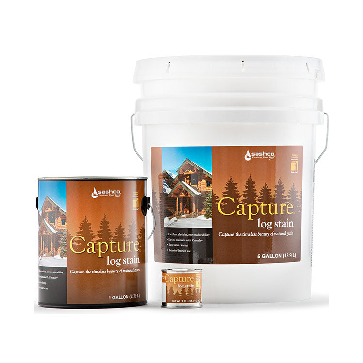 Sashco Capture Log Stain | Twin Creeks Log Homes