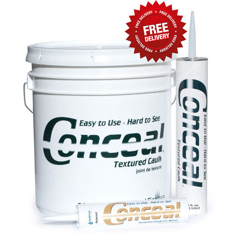 Sashco Conceal Textured Caulk | Twin Creeks Log Homes – Twin Creeks Log ...