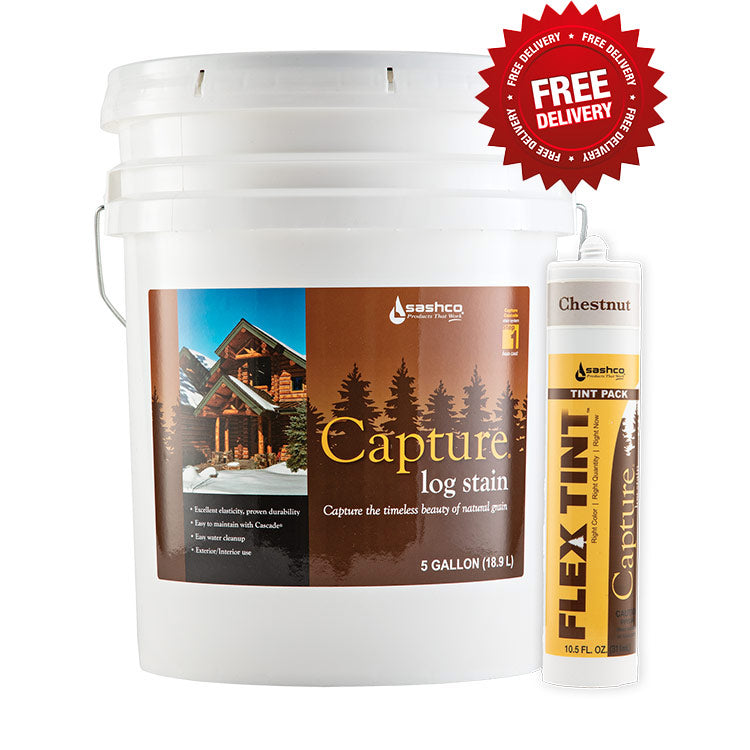 Capture Log Stain - 5 Gallon Flex Tint Bundle – Twin Creeks Log Home Supply