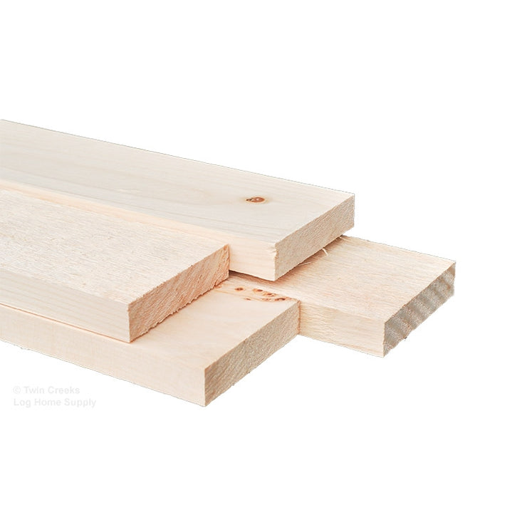 Trim Boards: Smooth and Rough Faced Boards – Twin Creeks Log Home Supply